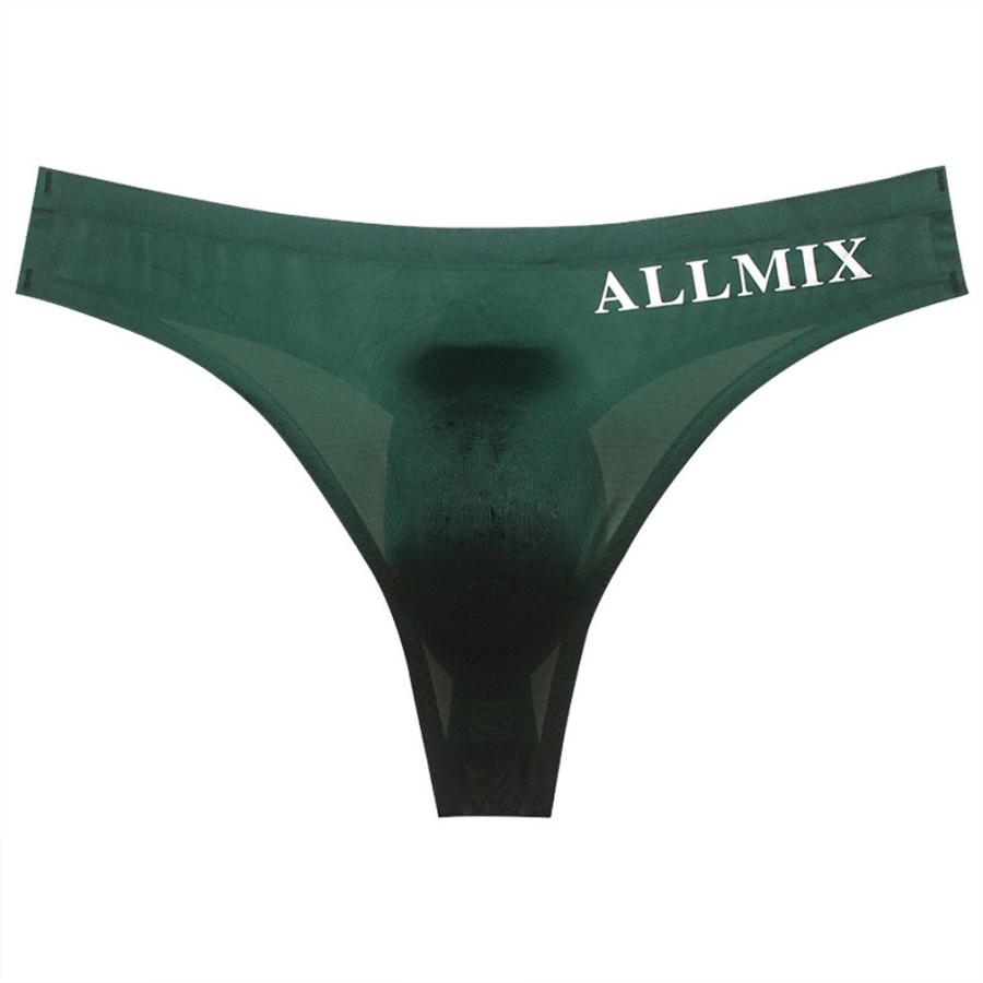 Tバック ビキニブリーフ 下着 メンズ ALLMIX シームレス セクシー ストレッチ 通気性よい 立体感 XL ダークグリーン : allmix - 通販 - Yahoo!ショッピング
