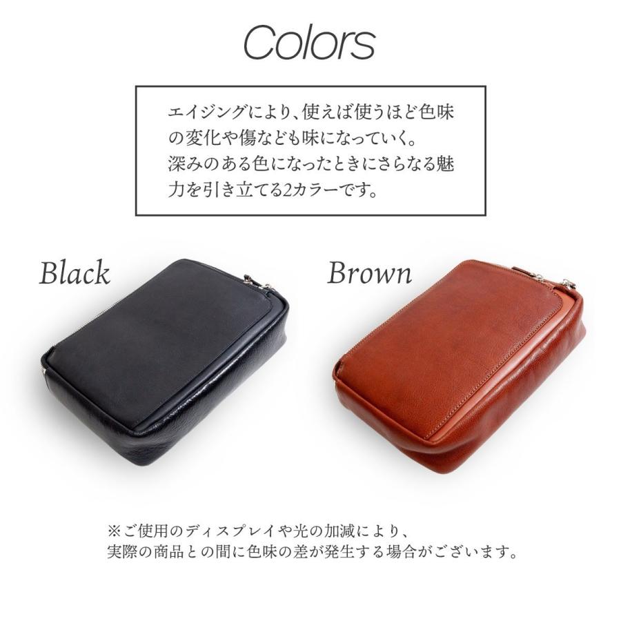 DomTeporna Italy ボディバッグ メンズ レディース 革 本革 ブランド