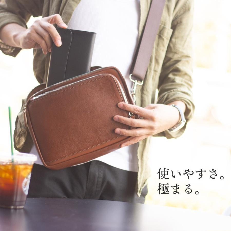 DomTeporna Italy ボディバッグ メンズ レディース 革 本革 ブランド