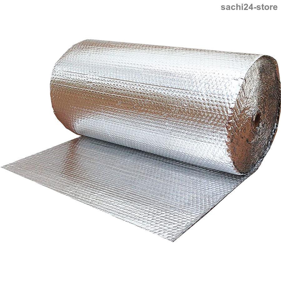 アルミ箔 断熱材 自粘着付 業務用アルミ保温保冷断熱シートロール巻 断熱シート アルミ 厚手4mm，しゃねつシート 屋根 防水と防 ...