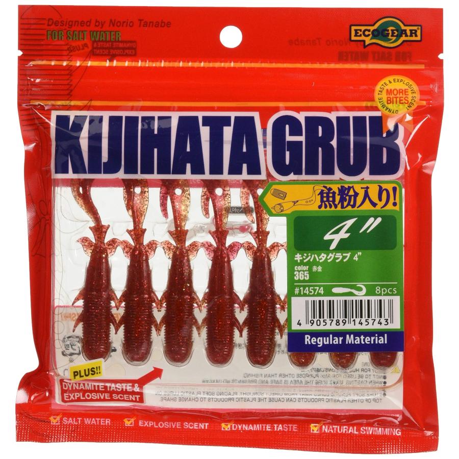 エコギア(Ecogear) ワーム キジハタグラブ 4インチ 76mm 赤金 #365 ルアー : ALMON - 通販 - Yahoo!ショッピング