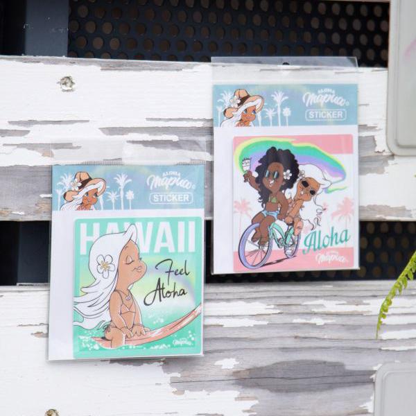 ステッカー シール ハワイ ALOHA MAPUA アロハマプア パソコン PC タブレット デコレーション ハワイアン 雑貨 小物 サーフィン : ALOHA Diaries ハワイセレクト ...