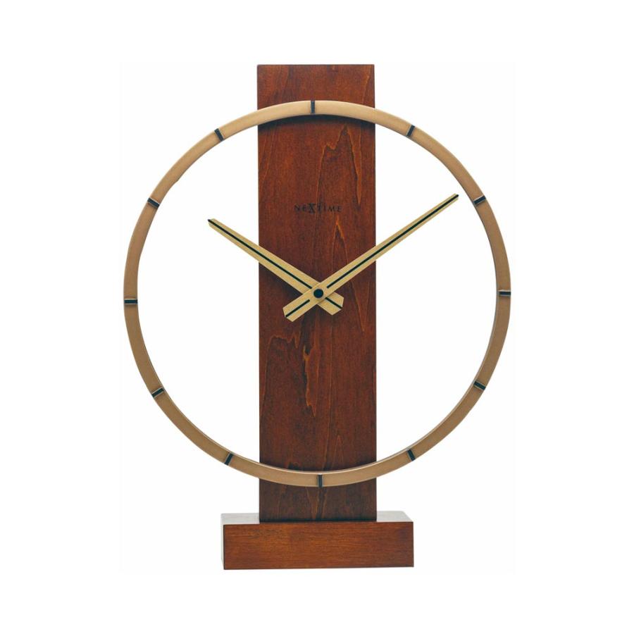 置時計 壁時計 置き掛け兼用 NEXTIME ネクスタイム テーブルクロック Carl Small / NXT-5226BR デスクトップ ...