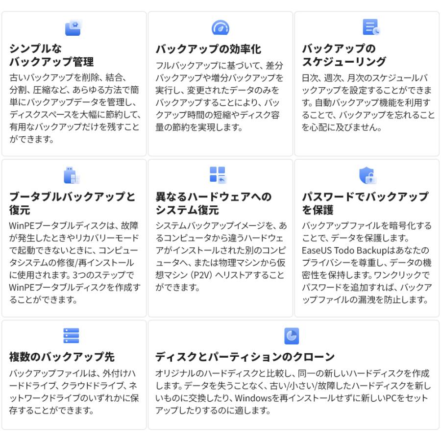 バックアップソフト EaseUS Todo Backup Home 永久ライセンス HDD SSD クローン 【ダウンロード版】 : アルパカPC - 通販 - Yahoo!ショッピング