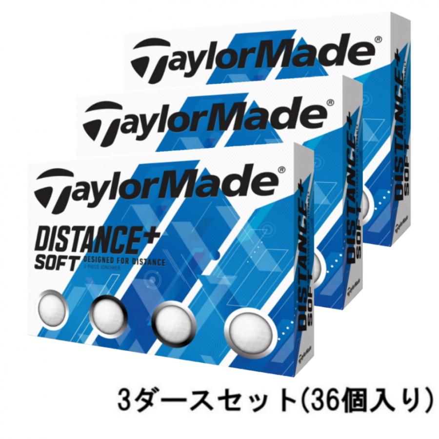 TaylorMade テーラーメイド ディスタンス+ソフト ボール DISTANCE+SOFT M7185601 3ダース 36球入 ゴルフ 公認球 : アルペングループヤフー店 - 通販 ...