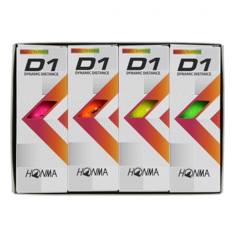 HONMA GOLF ホンマ D1 2022 モデル BT2201 MC マルチカラー 5ダース 60球入 ゴルフ 公認球 : アルペングループヤフー店 - 通販 - Yahoo!ショッピング