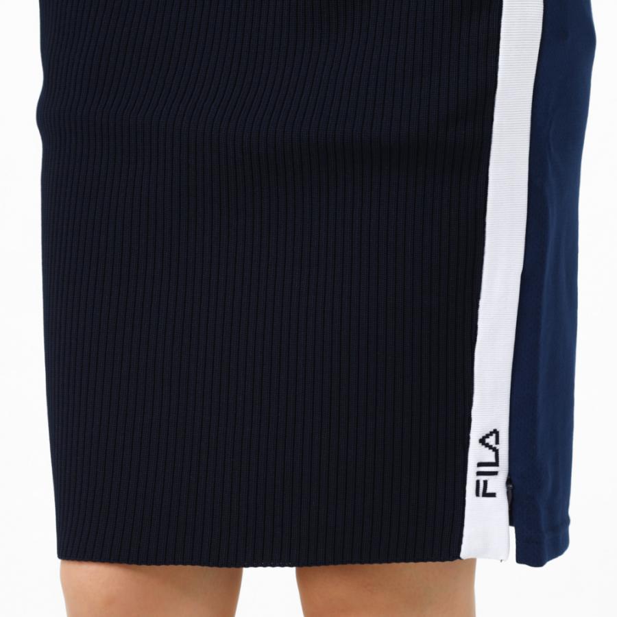 FILA フィラ レディース ゴルフウェア スカート 秋 冬 異素材MIXスカート 791302 両サイドにファスナー 動きやすい仕様 ...
