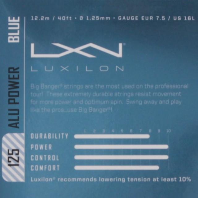 LUXILON ルキシロン アルパワー ALU POWER 125 ICE BLUE WRZ995100B 硬式テニス ストリング ...