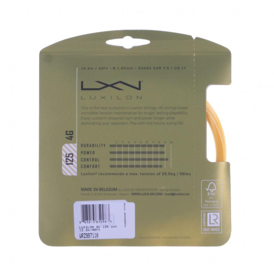 LUXILON ルキシロン 4G 125 WRZ997110 硬式テニス ストリング : アルペングループヤフー店 - 通販 - Yahoo!ショッピング