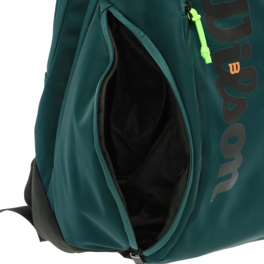 Wilson ウイルソン BLADE SUPER TOUR BACKPACK V9 Green ラケット2本収納可能 WR80320010 ...