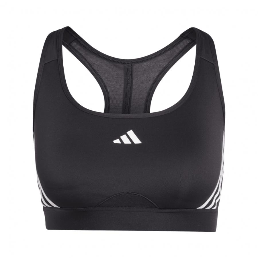 adidas（アディダス） レディース スポーツブラ Powerimpactトレイン ミディアムサポート スリーストライプス IKV29 ...