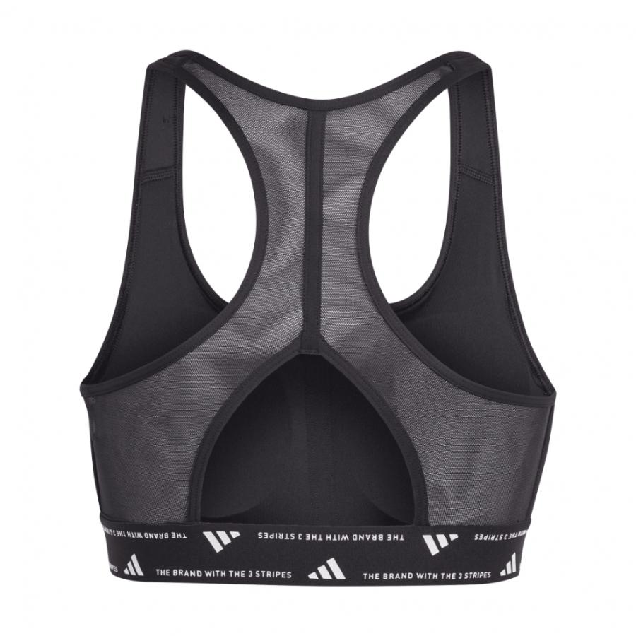 adidas（アディダス） レディース スポーツブラ Powerimpactトレイン ミディアムサポート スリーストライプス IKV29 ...