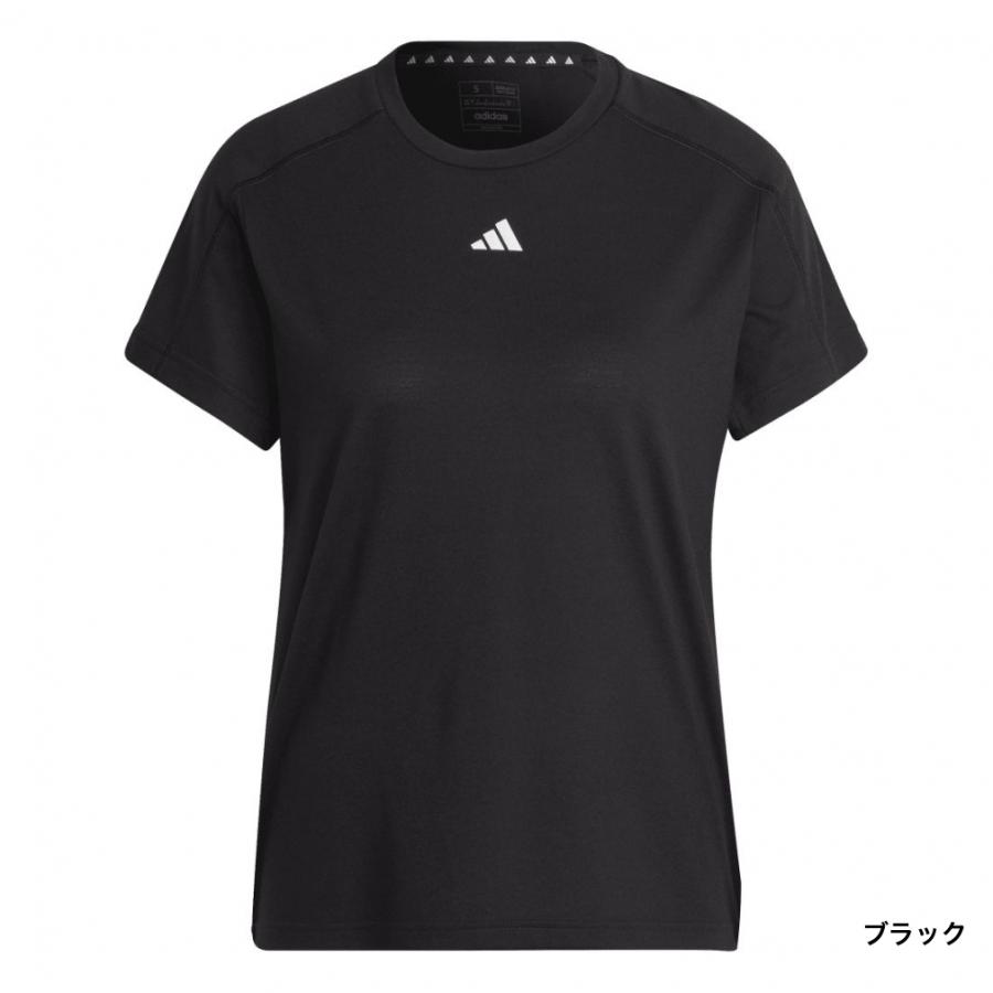 adidas アディダス レディース 半袖 Tシャツ AEROREADY トレイン エッセンシャルズ ミニマル ロゴ クルーネック NEN26 ...