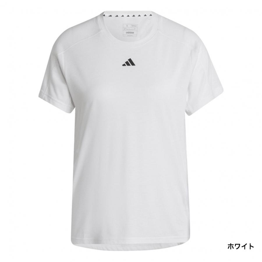 adidas アディダス レディース 半袖 Tシャツ AEROREADY トレイン エッセンシャルズ ミニマル ロゴ クルーネック NEN26 ...