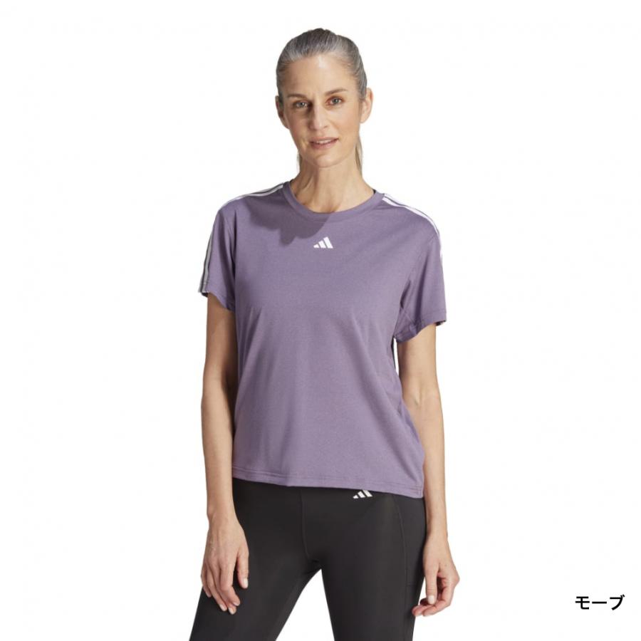 adidas アディダス レディース AEROREADY トレイン エッセンシャルズ スリーストライプス 半袖 Tシャツ BUT04 ...