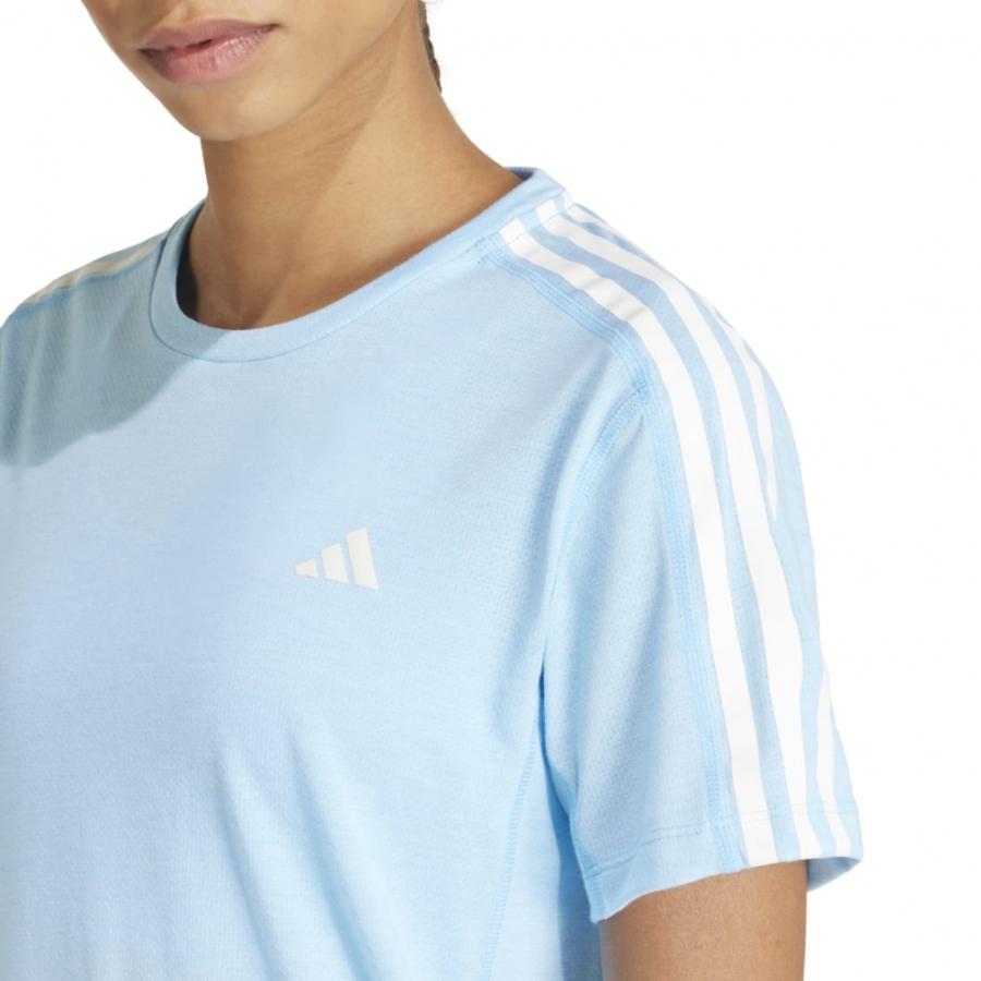 adidas（アディダス） レディス 陸上/ランニング 半袖Tシャツ オウン ザ ラン スリーストライプス 半袖Tシャツ IK5020 ...
