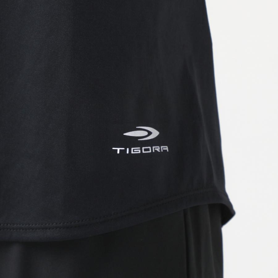 TIGORA ティゴラ レディス 陸上 ランニング UPF50+ 無地長袖Tシャツ TR-3R2214TL : ブラック : アルペングループヤフー店 - 通販 - Yahoo!ショッピング
