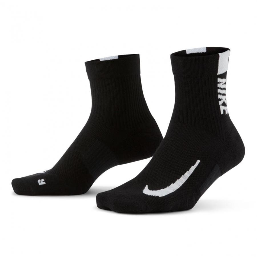 NIKE（ナイキ） メンズ レディス 陸上/ランニング 2P マルチプライヤー アンクル ソックス SX7556-010 : ブラック ...