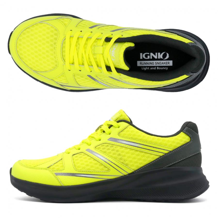 IGNIO イグニオ ランニングスニーカーYL IGC1043YL スニーカー ： イエロー : アルペングループヤフー店 - 通販 - Yahoo!ショッピング