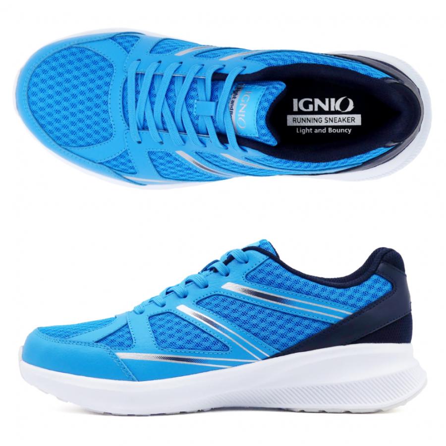 IGNIO イグニオ ランニングスニーカーBL IGC1043BL スニーカー ： ブルー : アルペングループヤフー店 - 通販 - Yahoo!ショッピング