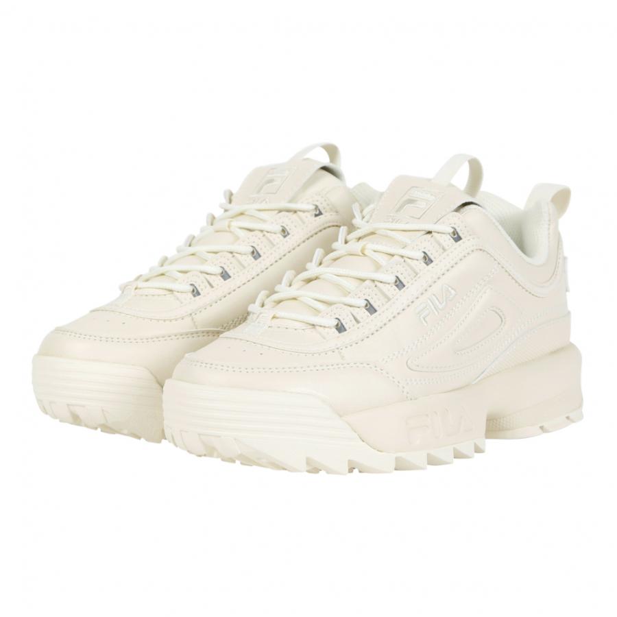 FILA フィラ ディスラプター2 USS23029 100 レディース 厚底 スニーカー ： ベージュ : アルペングループヤフー店 - 通販 - Yahoo!ショッピング