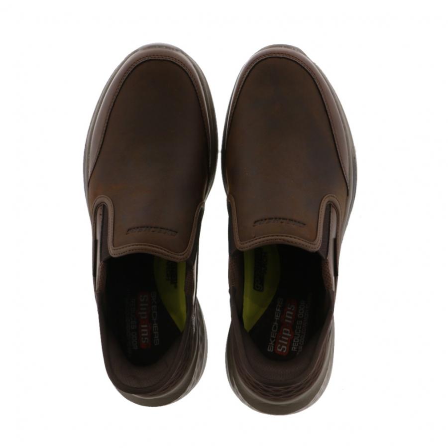 スケッチャーズ SLADE 205237 CDB メンズ ウォーキングシューズ スニーカー ： ブラウン SKECHERS ...