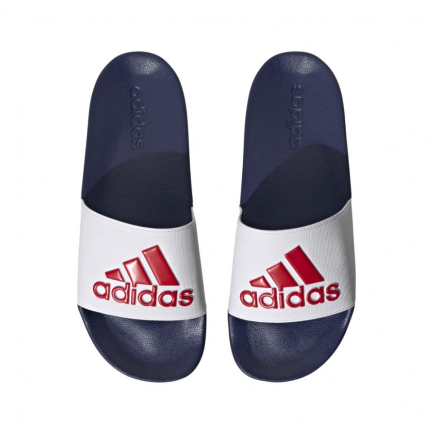 adidas（アディダス） アディレッタ シャワー サンダル HQ6885 シャワーサンダル ： ホワイト×スカーレット : アルペングループ ...