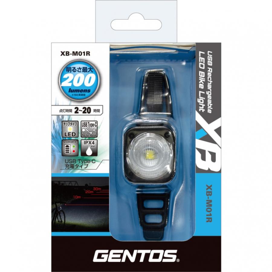 ジェントス バイクライト XB-M01R バイシクル ライト : ブラック GENTOS :4535950603:アルペングループヤフー店 - 通販 - Yahoo!ショッピング
