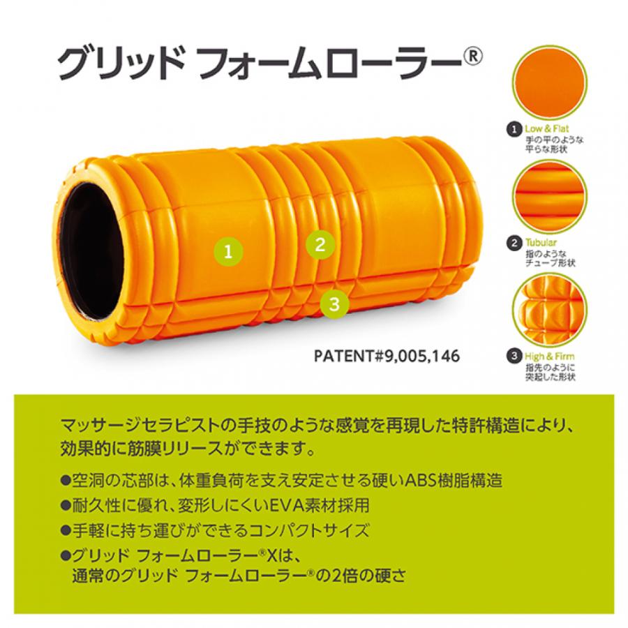 【日本正規品】 トリガーポイント グリッドフォームローラー GRID Foam Roller オレンジ 04402 ストレッチ トレーニング セルフマッサージ TRIGGER POINT ...
