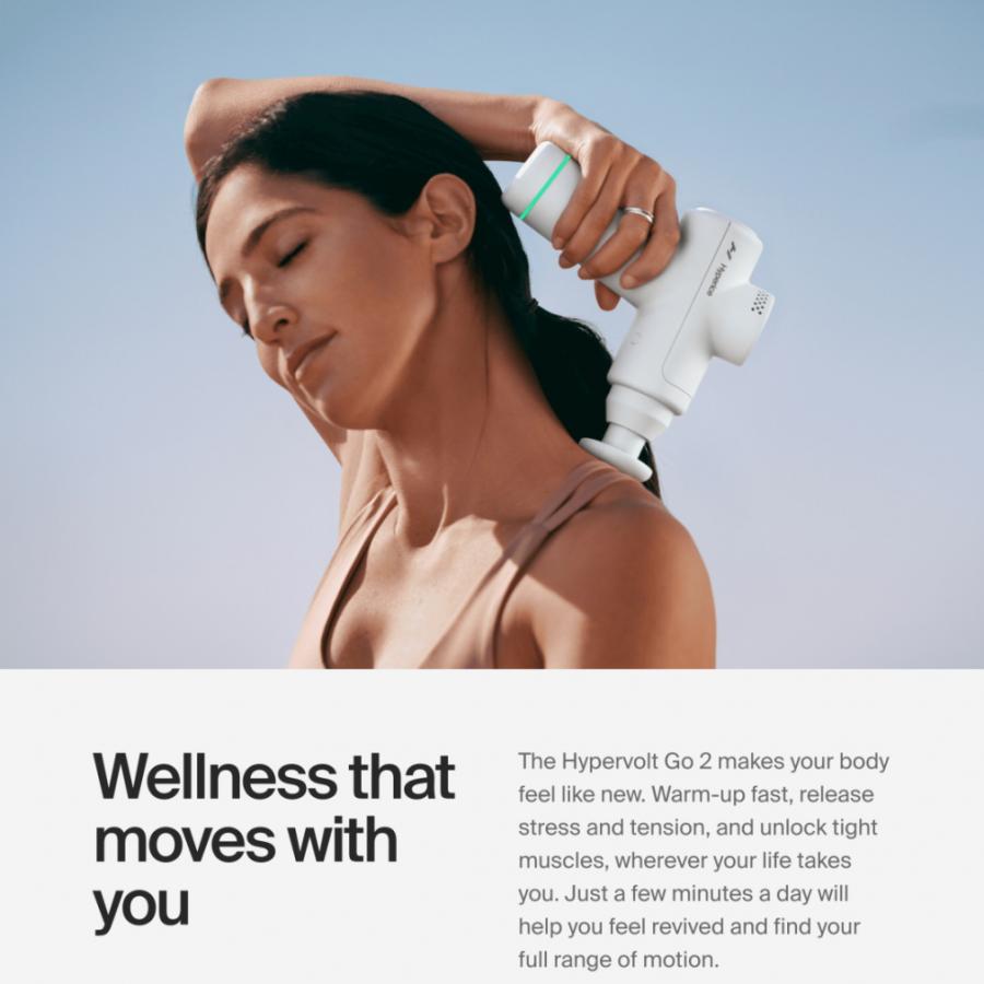 ハイパーアイス ハイパーボルト ゴー2 Hypervolt GO2 ハンディマッサージャー マッサージガン セルフケア 筋膜リリース フィットネス小物 Hyperice : アルペングループ ...