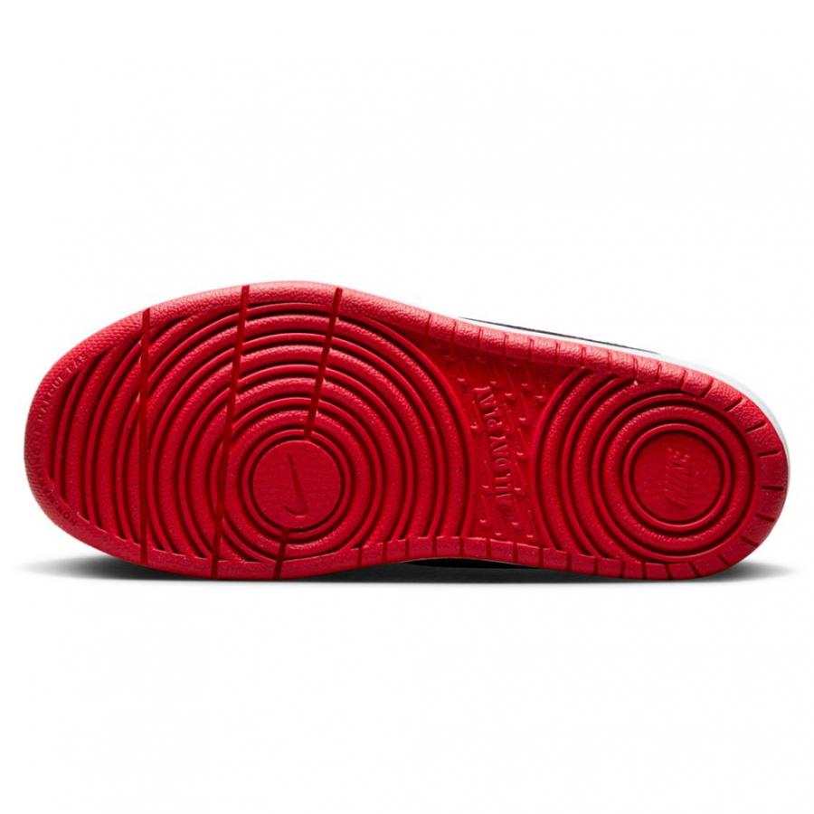 NIKE（ナイキ） コート ボロー LOW リクラフト PS DV5457-600 ジュニア キッズ 子供 スニーカー ： レッド×ブラック ...