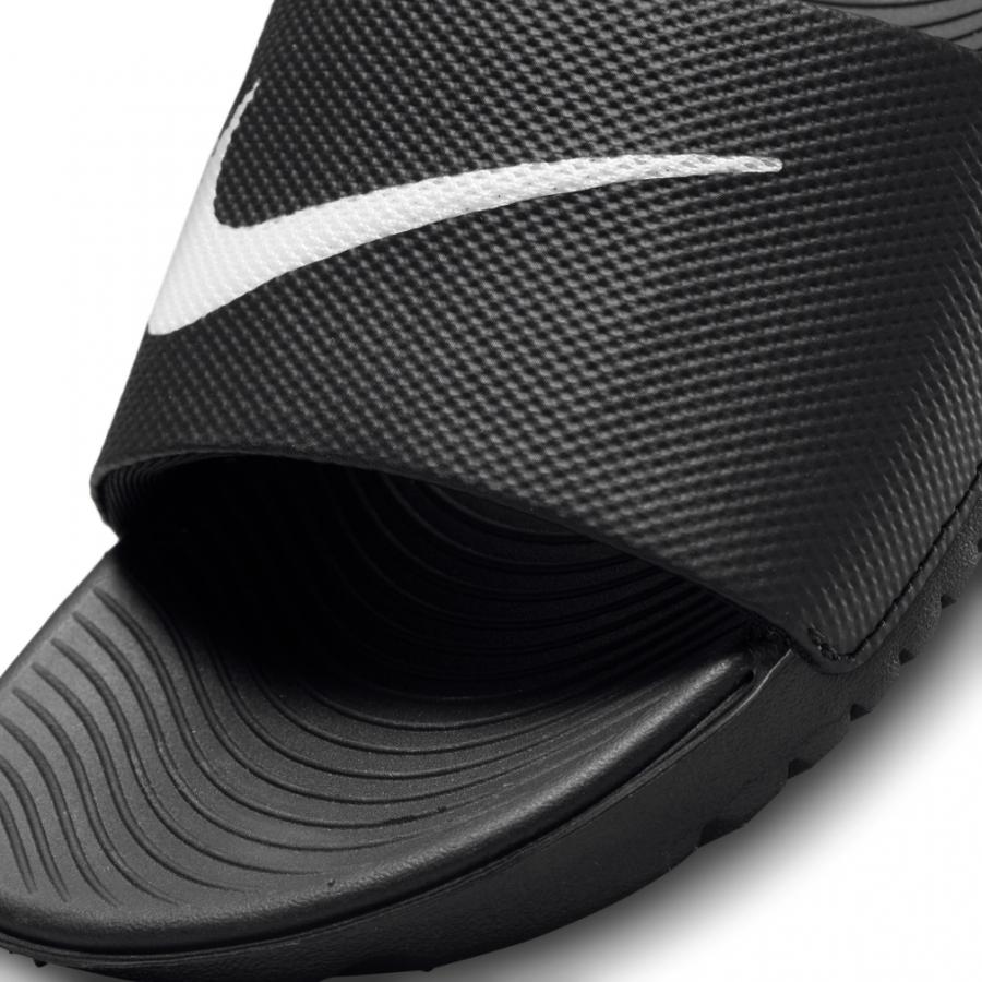 NIKE（ナイキ） カワ スライド GS PS 819352-001 ジュニア キッズ 子供 シャワーサンダル ： ブラック×ホワイト ...