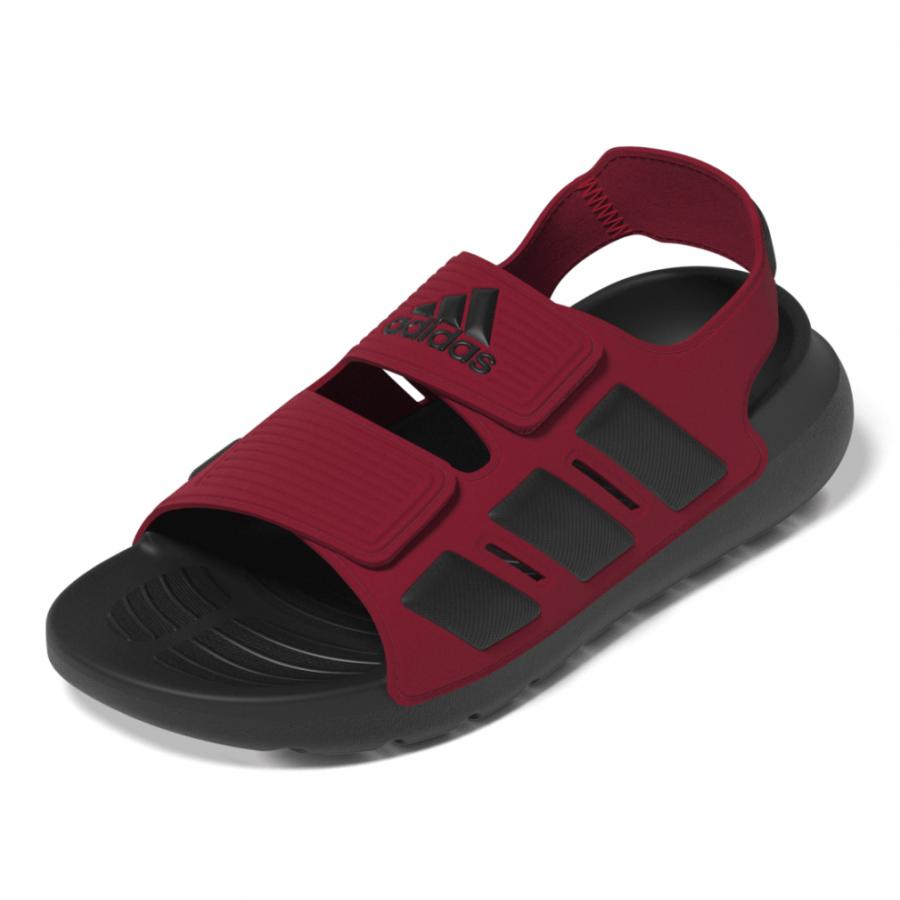 adidas アディダス アルタスイム 2.0 サンダル キッズ JI3061 ジュニア 子供 スポーツサンダル ： レッド×ブラック ...