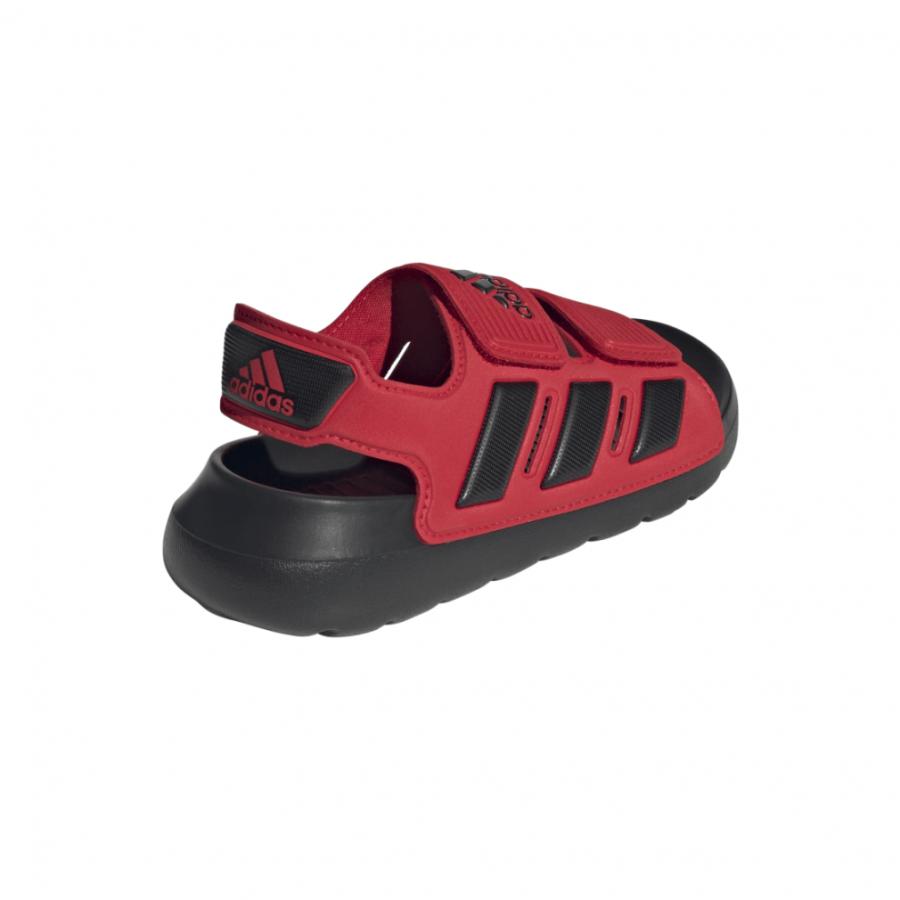 adidas アディダス アルタスイム 2.0 サンダル キッズ JI3061 ジュニア 子供 スポーツサンダル ： レッド×ブラック ...