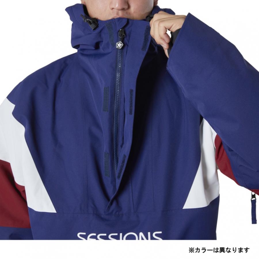 セッションズ メンズ スノーボード ジャケット CHAOS PULLOVER JACKET SSFW230013 SESSIONS ...