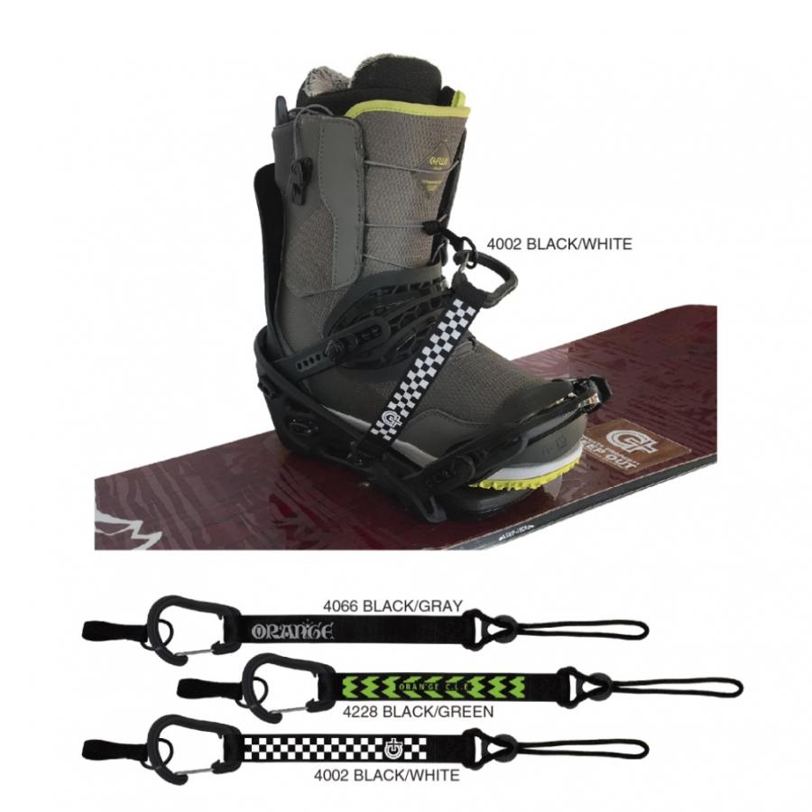 オレンジ リーシュコード LEASH CORD 130620 4066 スノーボード : BLACK/GRAY ORANGE : アルペン ...
