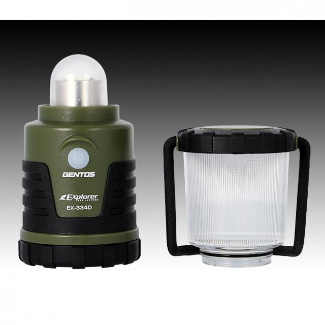 GENTOS ジェントス エクスプローラー 小型3色調色ランタン EX-334D キャンプ 電池ランタン : アルペングループヤフー店 - 通販 - Yahoo!ショッピング