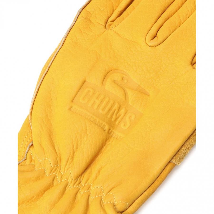 CHUMS チャムス Booby Face Leather Gloves CH09-1271 Y001 キャンプ 小物 : イエロー : アルペングループヤフー店 - 通販 - Yahoo ...