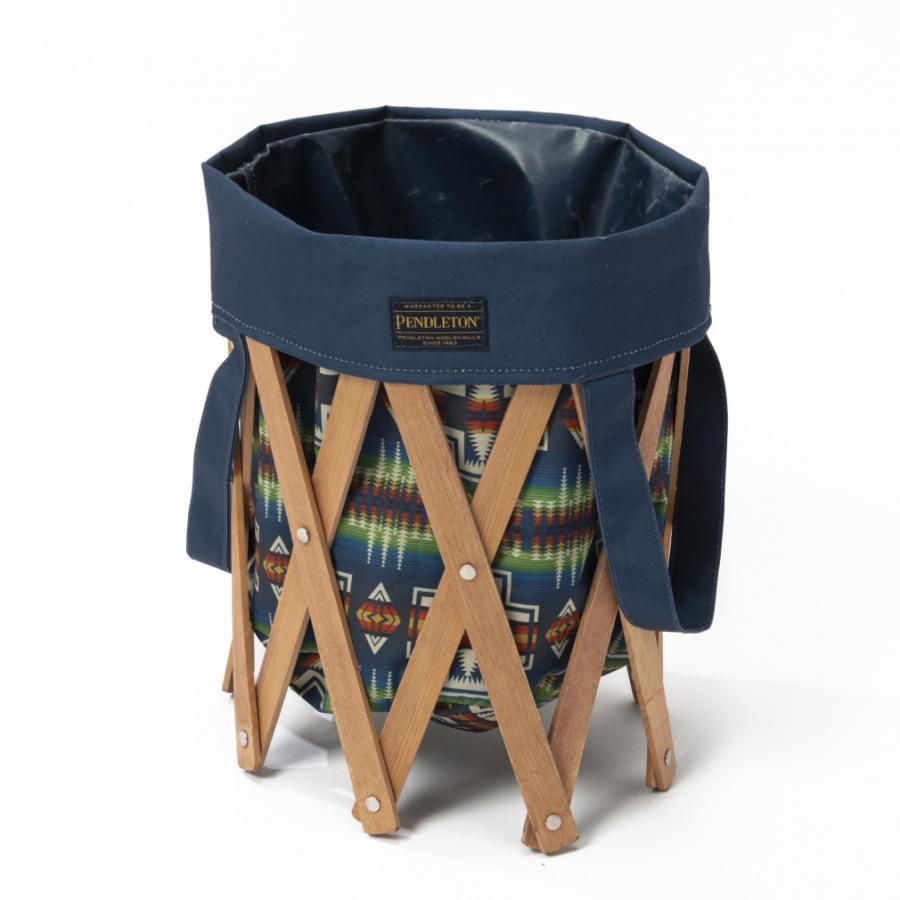 ペンドルトン FOLDING ROUND Mini BASKET 20L 19801181 079 キャンプ 小物 : Century Harding Royal Blue PENDLETON ...