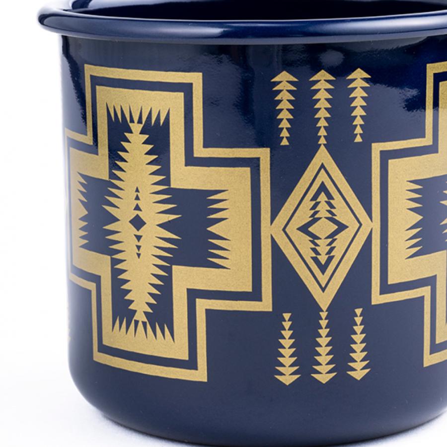PENDLETON（ペンドルトン） Enamel New Mug Cup 19804338 460 キャンプ 食器 : Harding Navy Gold PENDLETON : アルペン ...