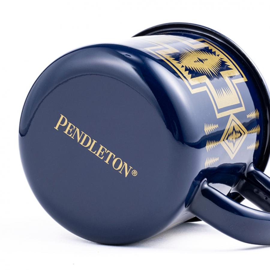 PENDLETON（ペンドルトン） Enamel New Mug Cup 19804338 460 キャンプ 食器 : Harding Navy Gold PENDLETON : アルペン ...