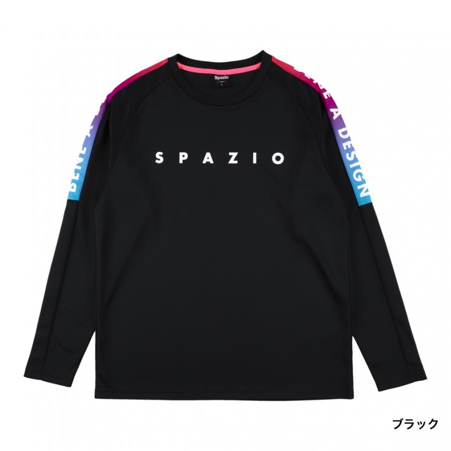 Spazio スパッツィオ サッカー/フットサル ジュニアグラデーション切り替えロングプラシャツ キッズ 子供 長袖シャツ 長袖Tシャツ ...