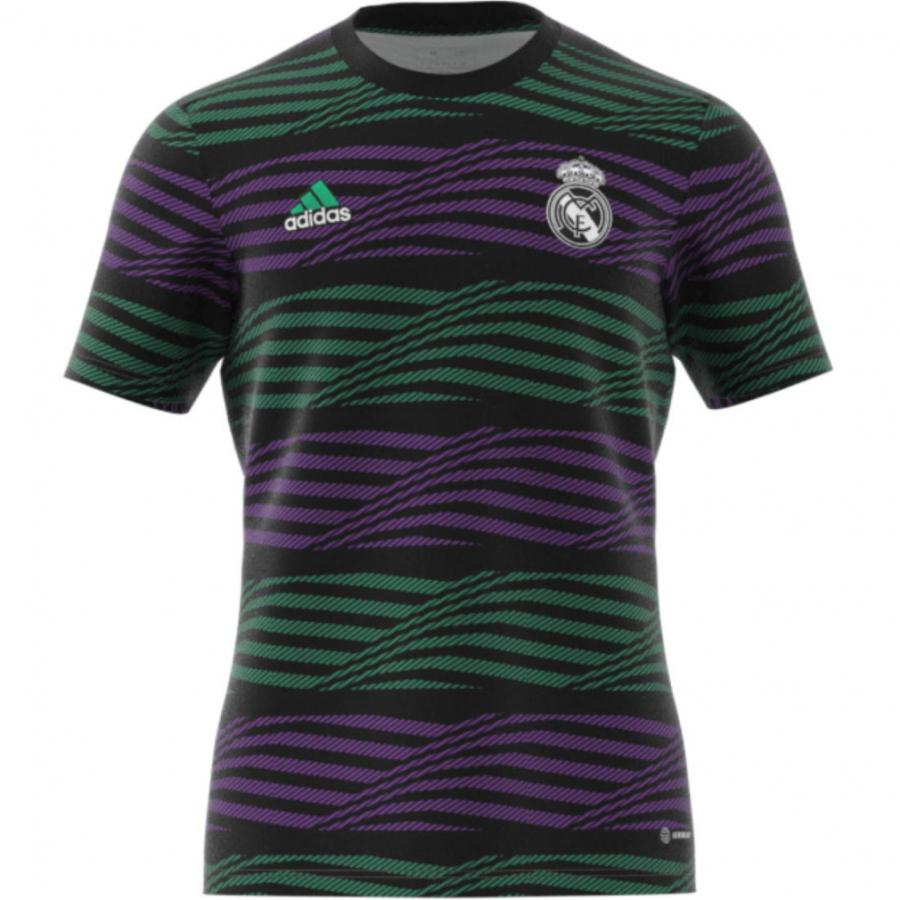 adidas アディダス メンズ サッカー/フットサル ライセンスシャツ レアル・マドリード プレマッチ ジャージー MLL86 HT8799 ...