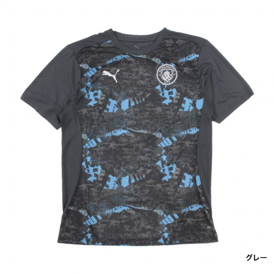 PUMA プーマ メンズ サッカー/フットサル ライセンスシャツ 2024-25 マンチェスター・シティ プレマッチ半袖シャツ MCFC PM ...