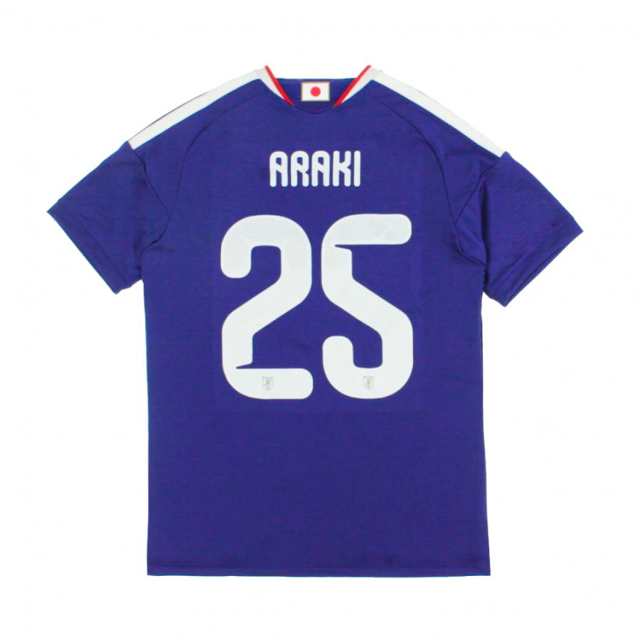 adidas（アディダス） サッカー 日本代表 2026 ホーム レプリカユニフォーム #25 荒木 隼人 ネーム＆ナンバー入り 大人 ...