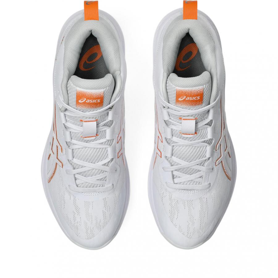 ASICS 予約商品 アシックス GELHOOP V17 ゲルフープ STANDARD 1063A112 メンズ レディス バスケットボール シューズ バッシュ : ホワイト×オレンジ ...