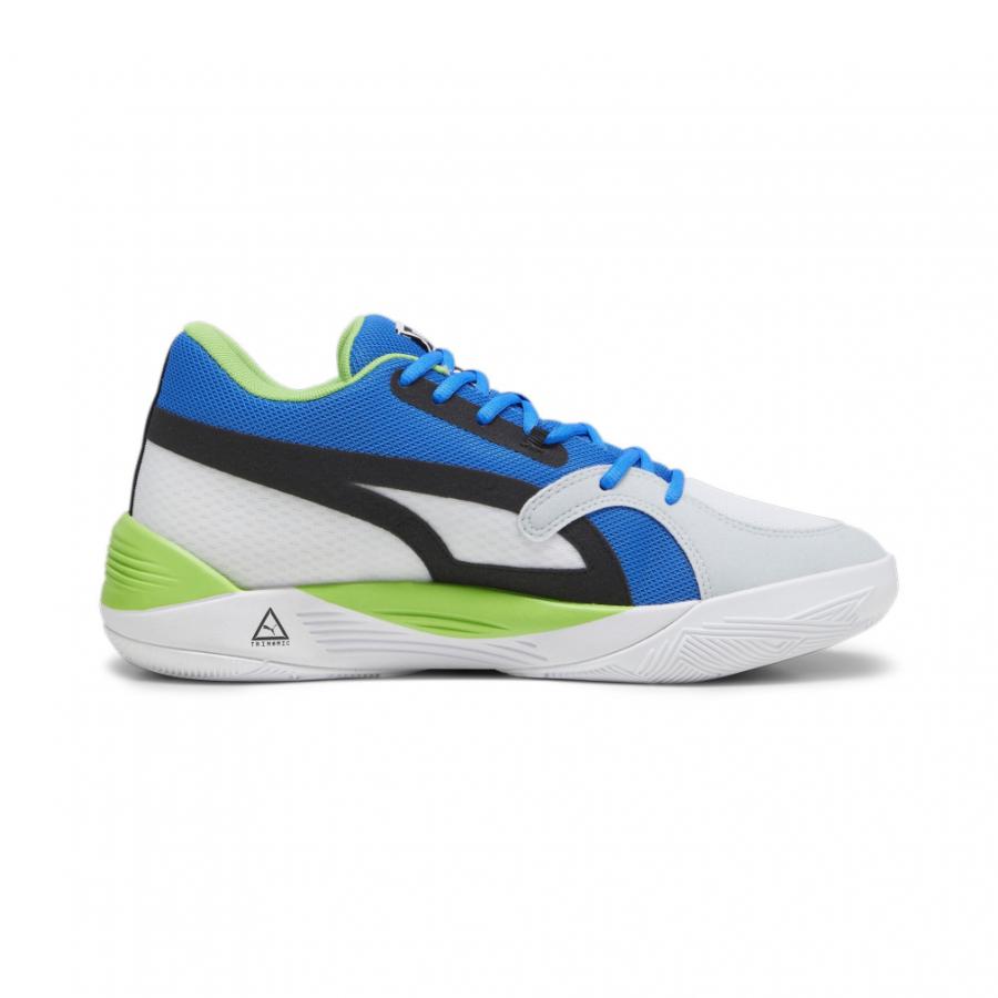 PUMA（プーマ） TRC BLAZE COURT TRC ブレイズ コート 376582 メンズ レディス バスケットボール シューズ バッシュ : ホワイト×ブルー : アルペングループ ...