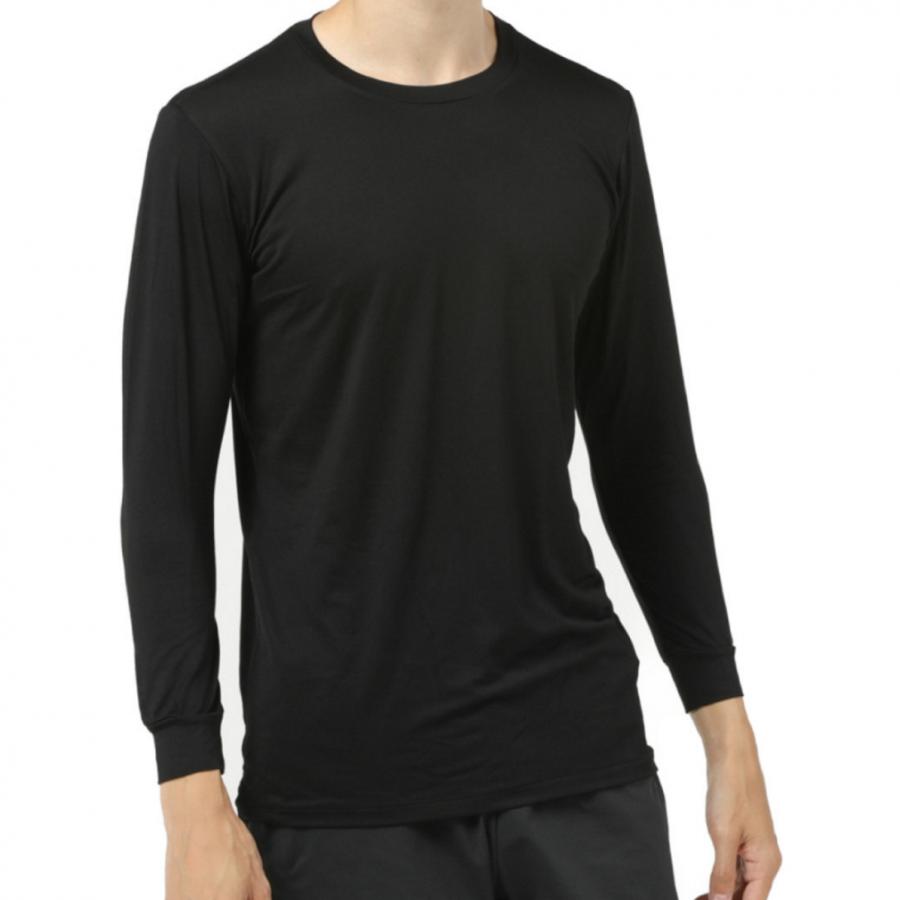 イグニオ iHEAT アイヒート 吸湿発熱 メンズ 長袖インナーシャツ 軽量 M クルーネック 長袖インナー IG-9C17022TL ： ブラック IGNIO : 9027056512 ...