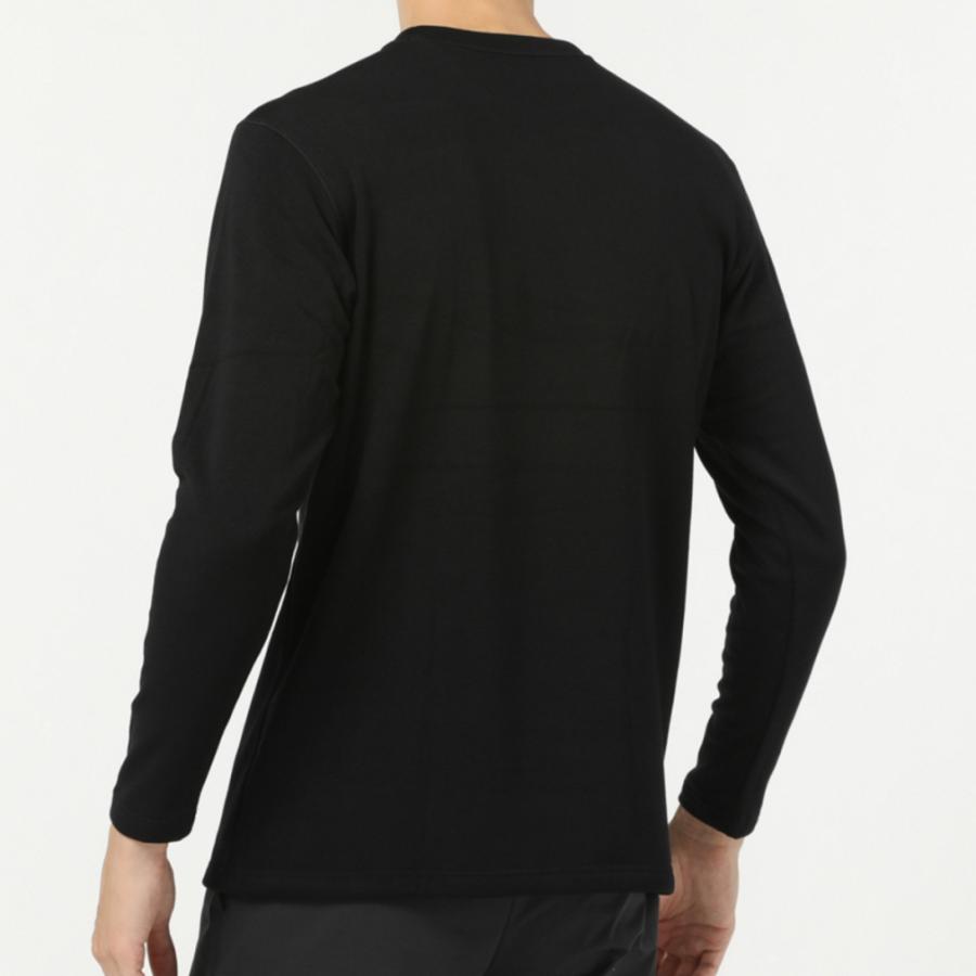 IGNIO イグニオ iHEAT アイヒート 吸湿発熱 メンズ 長袖インナーシャツ M 極厚クルーネック長袖インナー IG-9C18012TL ： ブラック : アルペングループヤフー店 ...