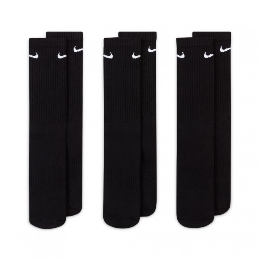 NIKE（ナイキ） ソックス 靴下 3P エブリデイ クッション クルー ソックス SX7664 010 ： ブラック : アルペングループ ...